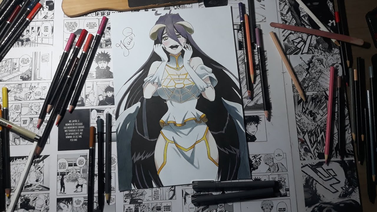 Drawing Albedo of Overlord | Kaio Drawart - YouTube