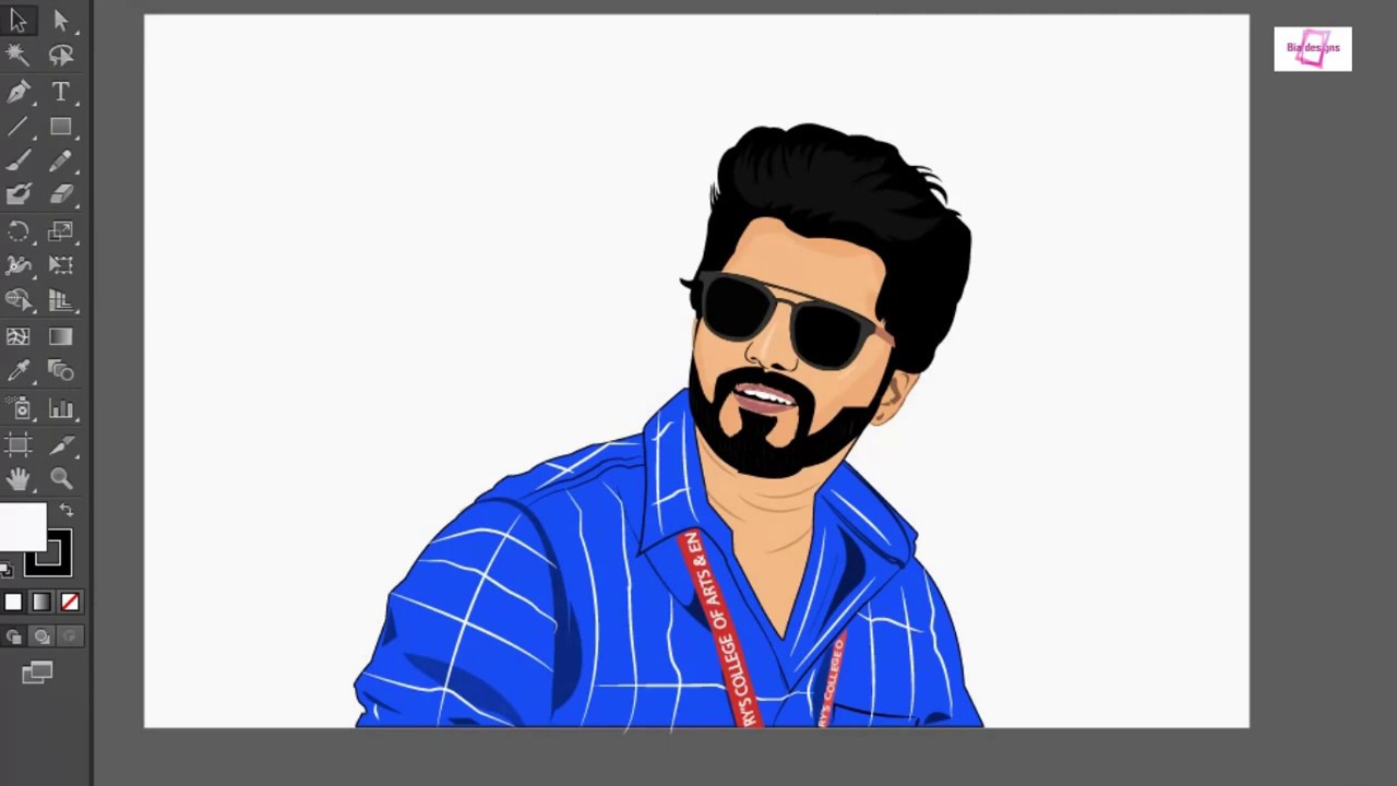Vijay master | Vector art | Adobe Illustrator - YouTube