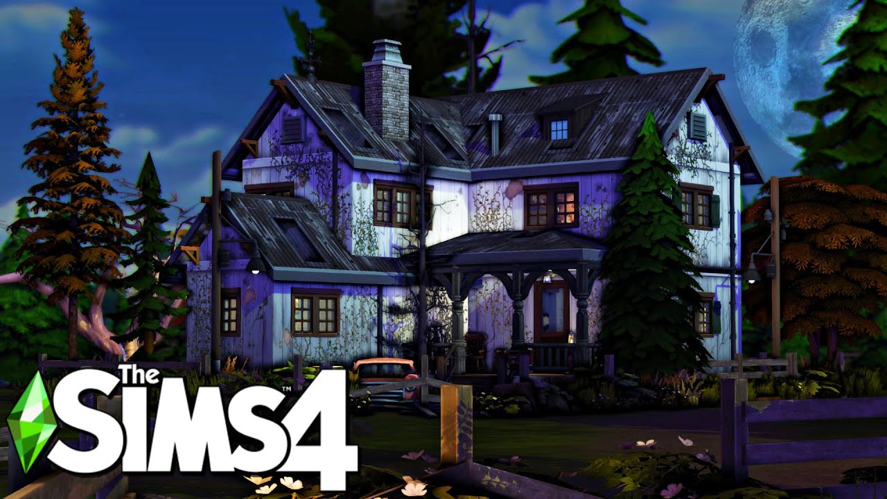 Creepy Abandoned Farmhouse 👻 || The Sims 4 Speed Build - YouTube