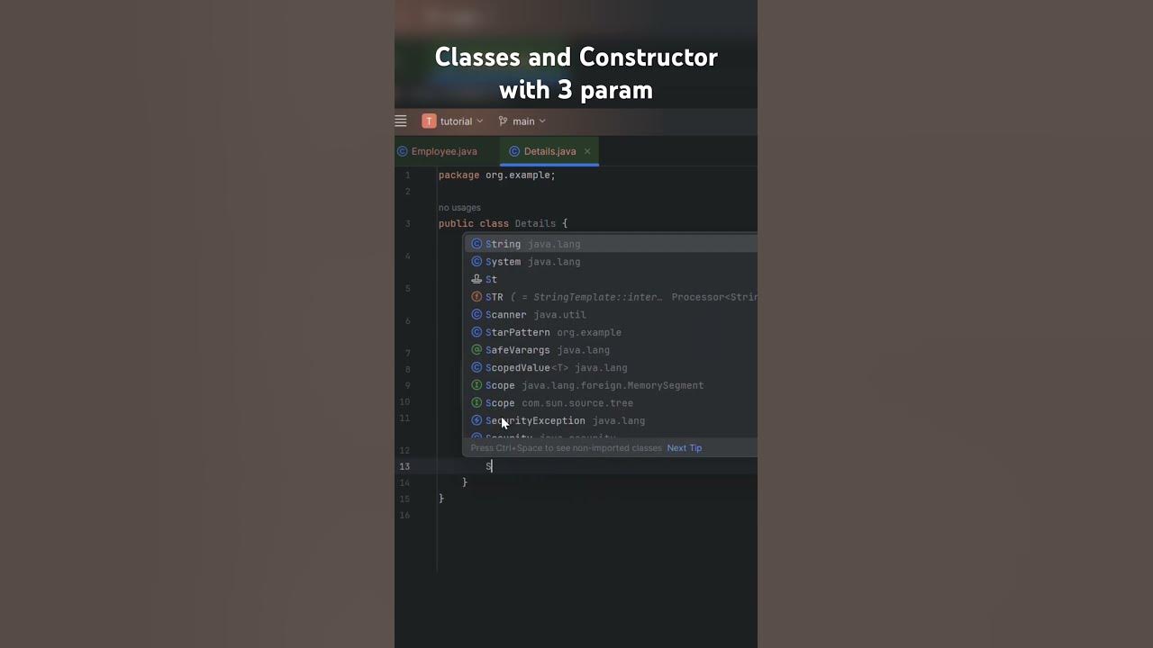 Wap In Java To Implement Classes And Constructor Automationtesting Javashorts Coding Youtube