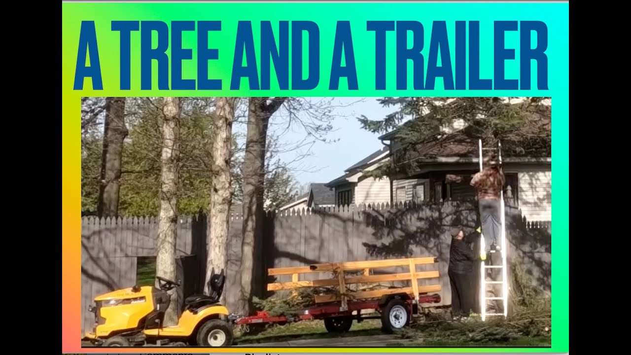 Using the trailer for Tree removal - YouTube