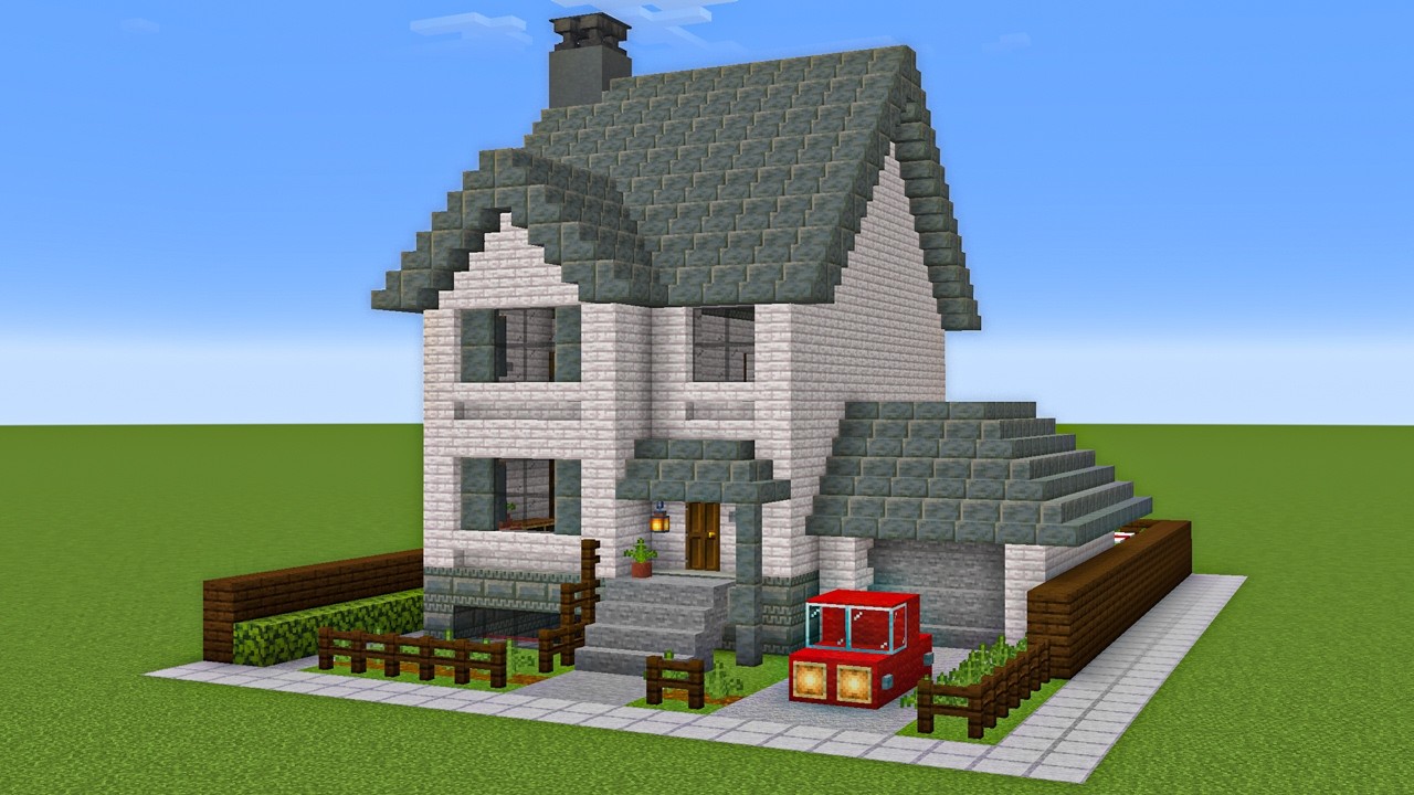 How To Build a Pale Oak Suburban House In Minecraft #3 | Including ...