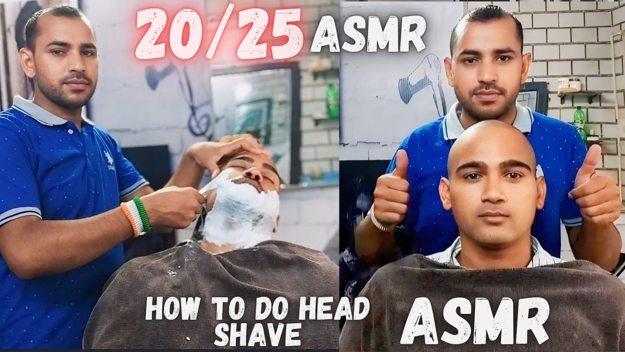Ultimate ASMR Headshave Experience || How to do Shaving tutorial - YouTube