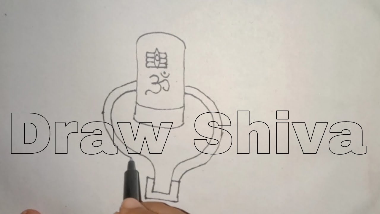 How to drawing Shiva Linga easy step-by-step @Ramanapaila6486 - YouTube