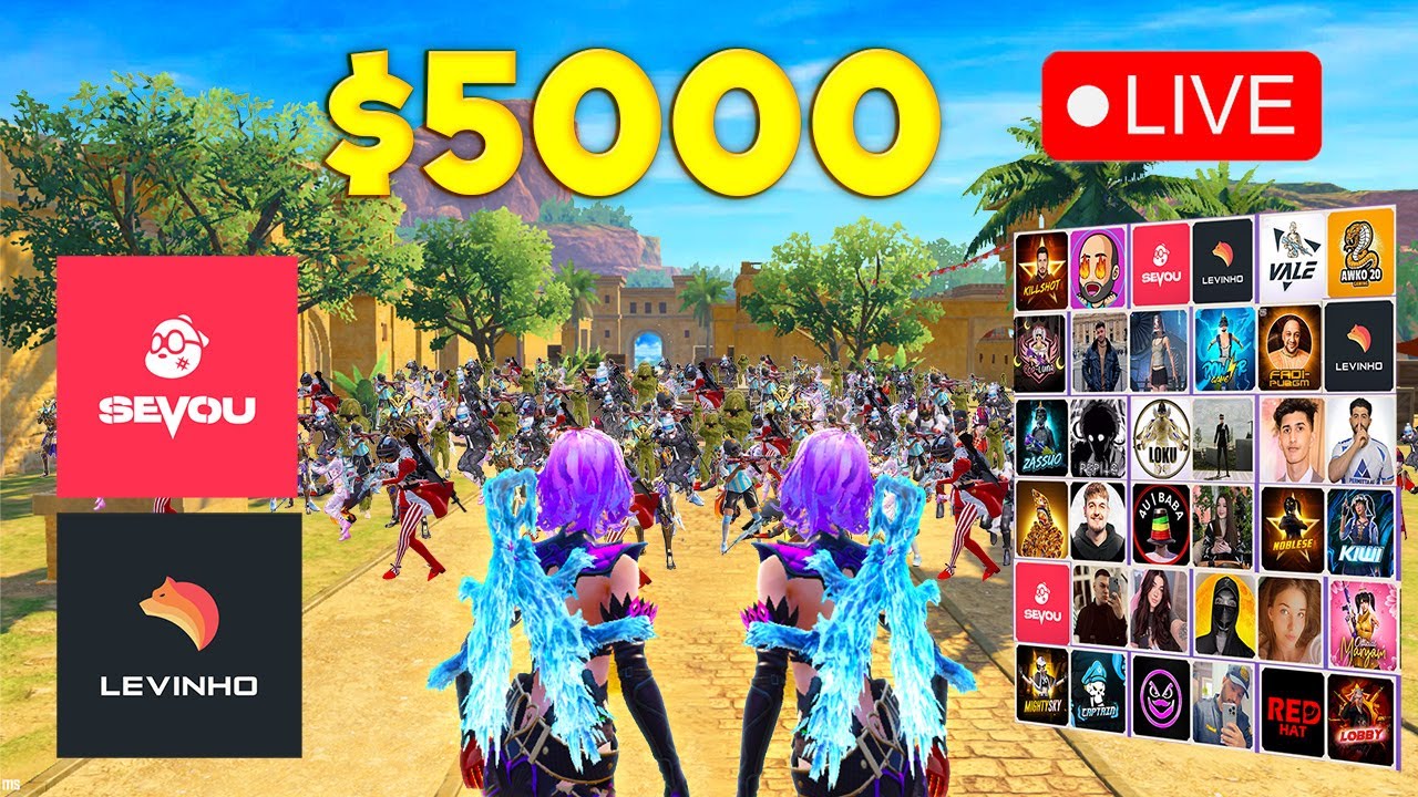 🔴 $5000 Tournament Sevou & @Levinho LIVE 🔴 PUBG MOBILE WEU DUO ...