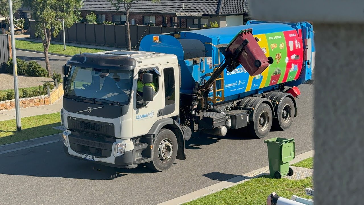 Green waste with 1366 the cooking oil powered truck - YouTube