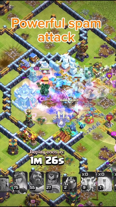 Learn the Easy Zap-Witch-Golem spam in 40 seconds! | Clash of clans #coc - YouTube