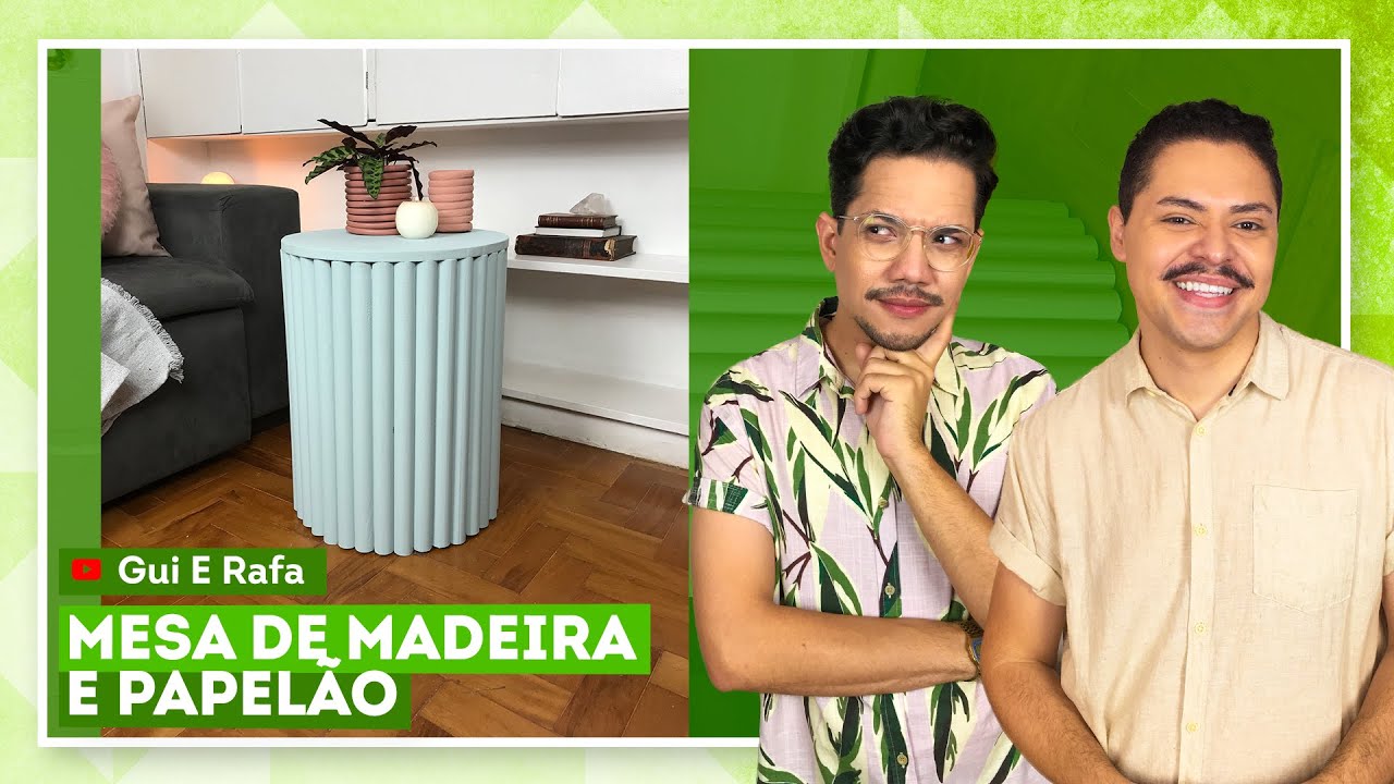 Como fazer mesa de centro de madeira com Gui e Rafa - YouTube