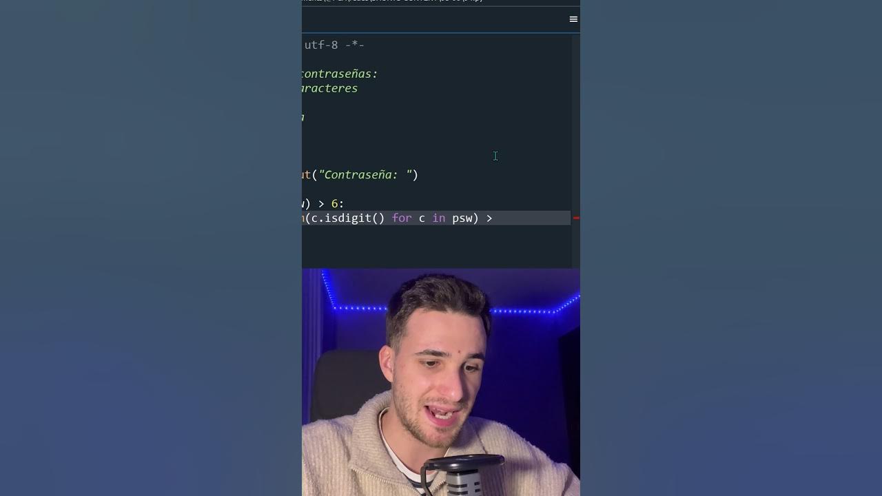 La Manera MÁS RÁPIDA de Crear Un Validador de Contraseñas Seguras en Python (EN 1 MINUTO) - YouTube