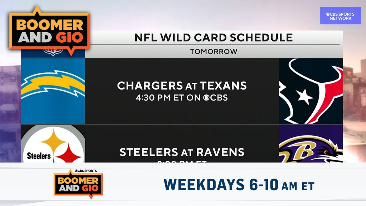 Wild Card weekend is here! | Boomer and Gio - YouTube