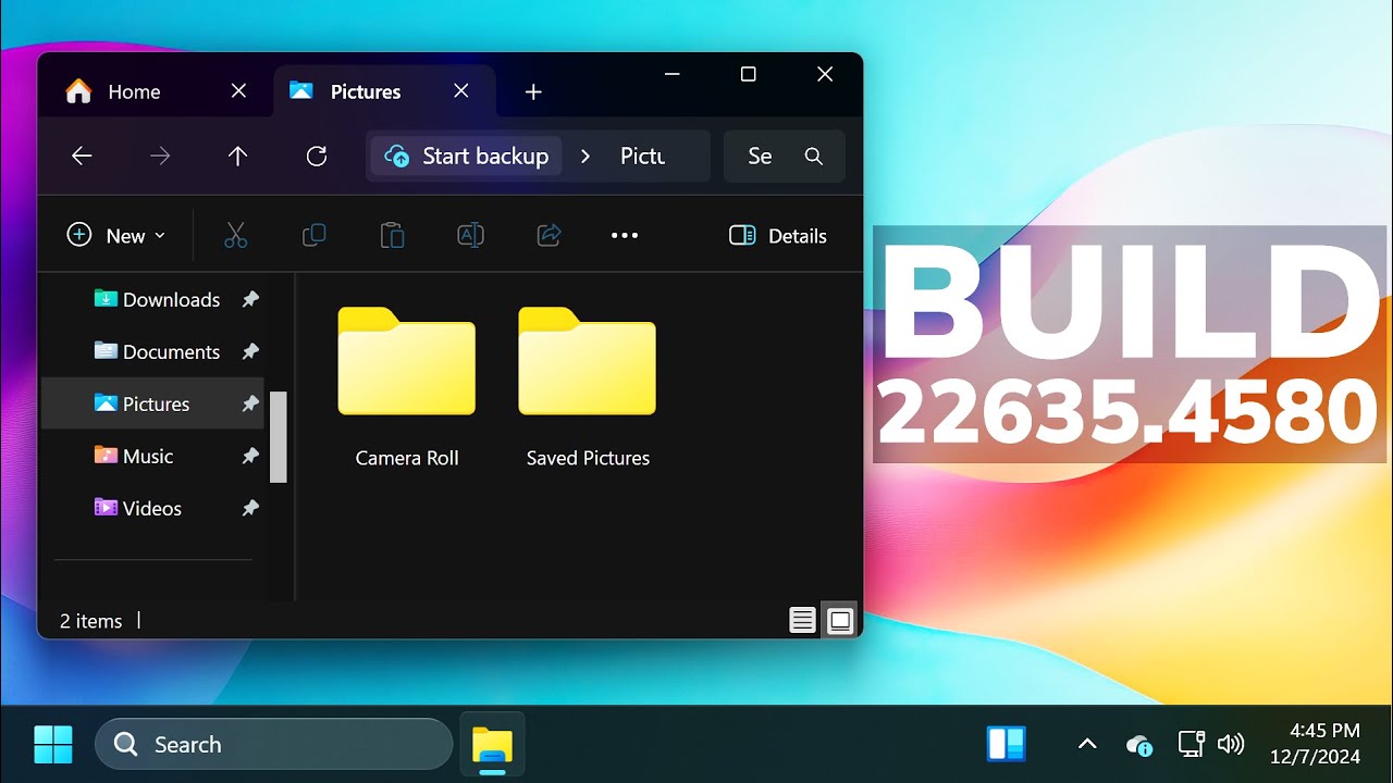 New Windows 11 Build 22635.4580 - New System Tray Button, New File ...