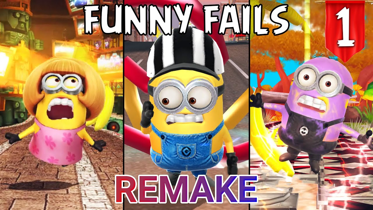Minion rush funny fails REMAKE UHD 4K | EPISODE 01 - YouTube