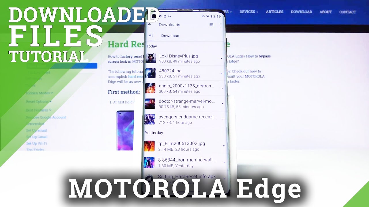 How to Locate all Downloads in Motorola Edge – Access Downloaded Files ...