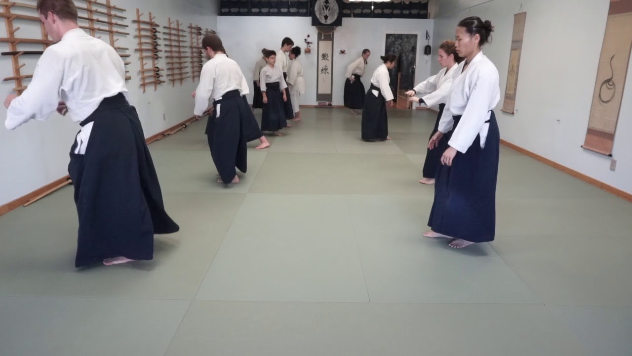 Aikido: Lower Yin - Tenkai & Tenkan (Ashi-Sabaki - Turning) - YouTube