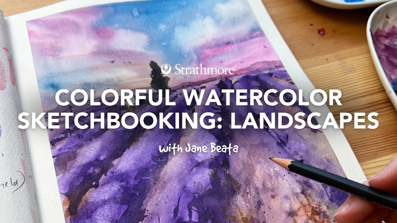 Colorful Watercolor Sketchbooking with Jane Beata | Landscapes - YouTube