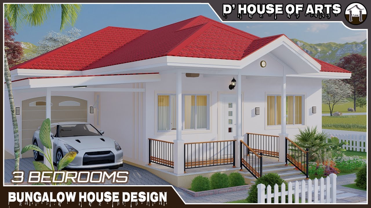 3 BEDROOMS | 110 SQM.(11m. x 10m.)/ 1,183 SQFT. | Bungalow House Design ...