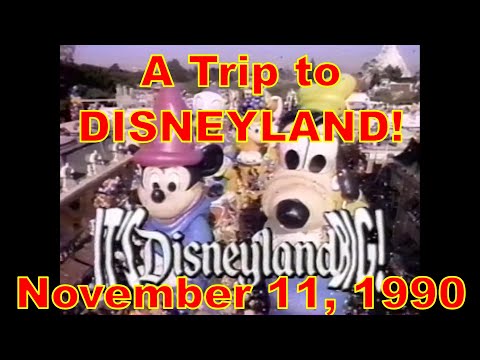 Visiting Disneyland Anaheim California November 11, 1990 11-11-1990 Party Gras Vintage Home Movies