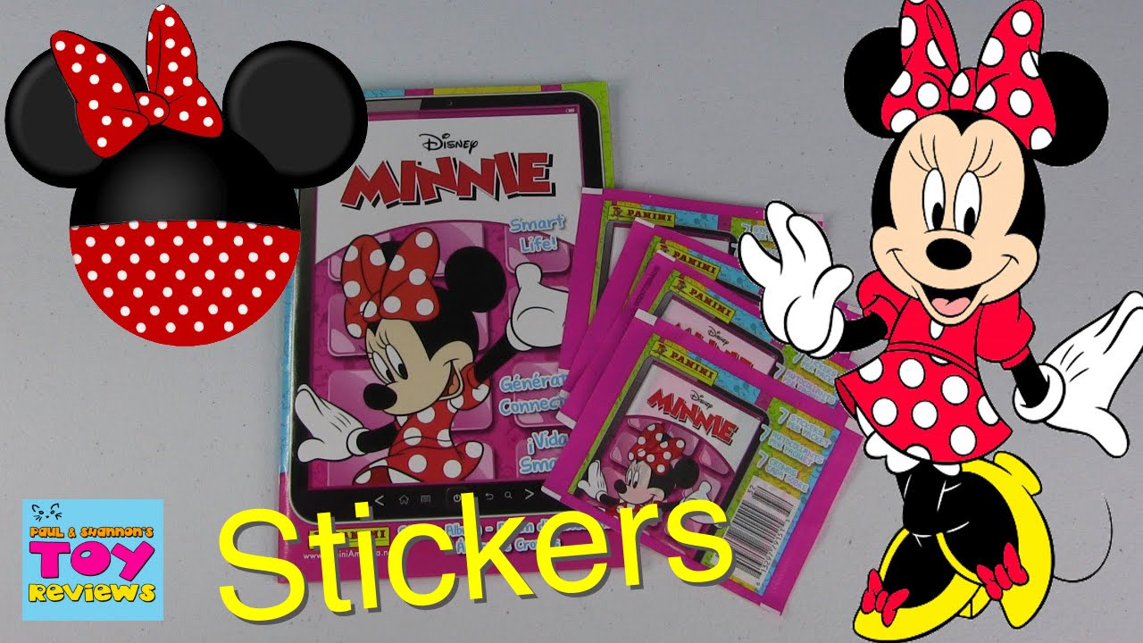 Minnie Mouse Panini Sticker Album & Pack Opening Disney | PSToyReviews ...