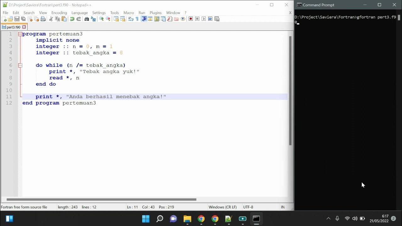 Rekayasa Komputasional - Pert 3 (Fortran) - YouTube