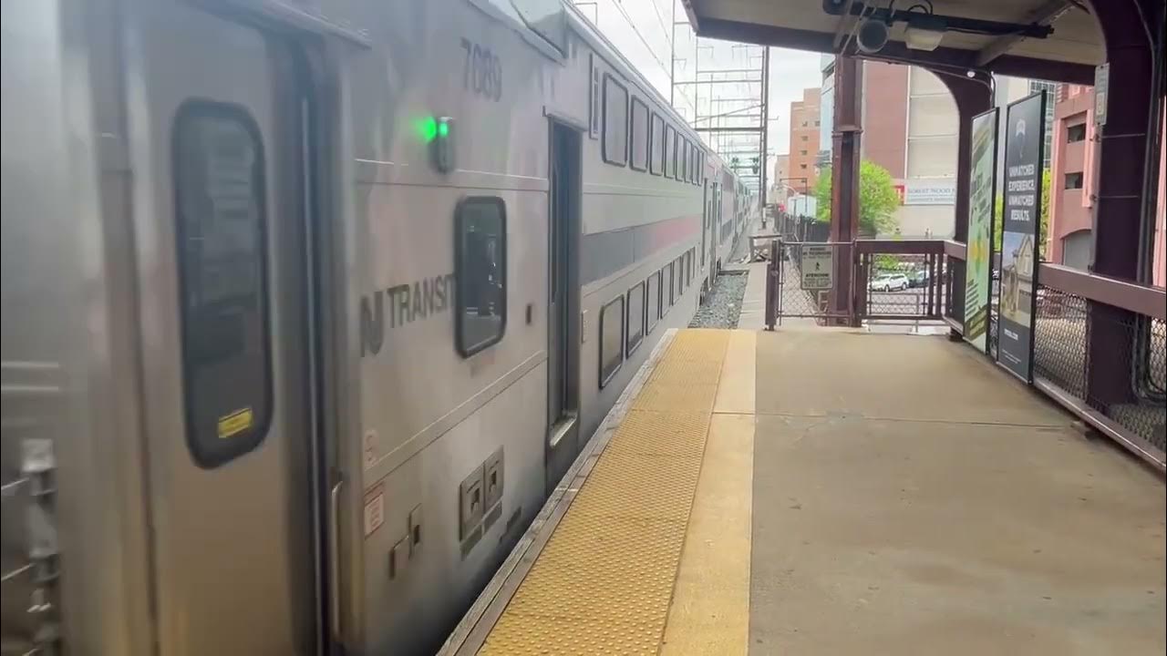NJ Transit Northeast Corridor Semi Express Train #7851 Trenton departing New Brunswick w ...