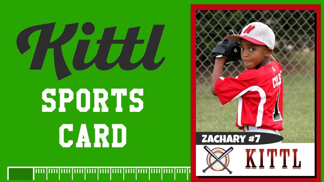 Kittl SPORTS CARD POSTER PRINT Step-by-Step Tutorial (Baseball, Hockey ...