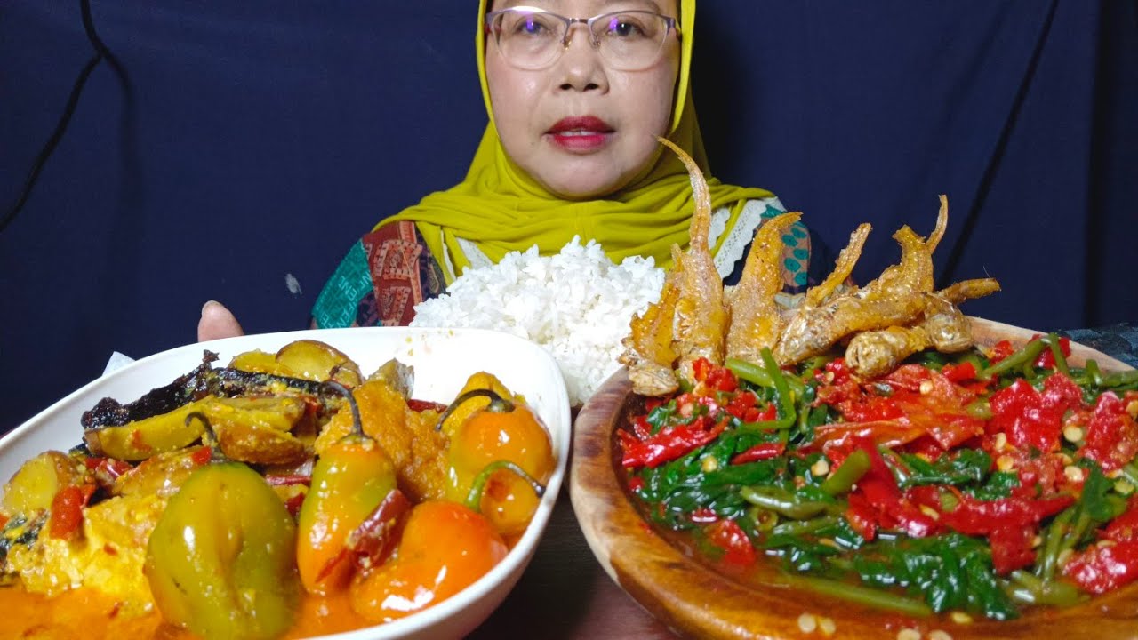 Ikan asep cabe gendot jengkol kuah santan rujak kangkung ikan asin bulu ...