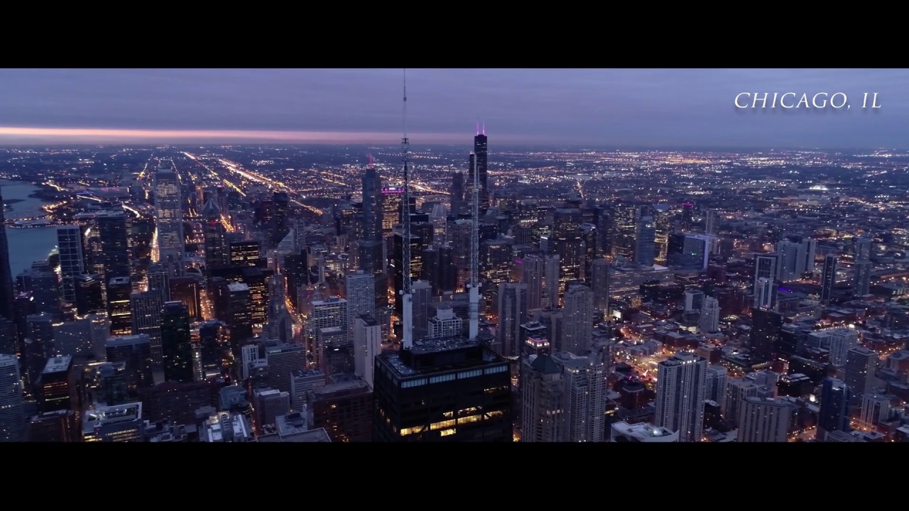Chicago Summer vs Winter Polar Vortex Drone footage 4k - YouTube