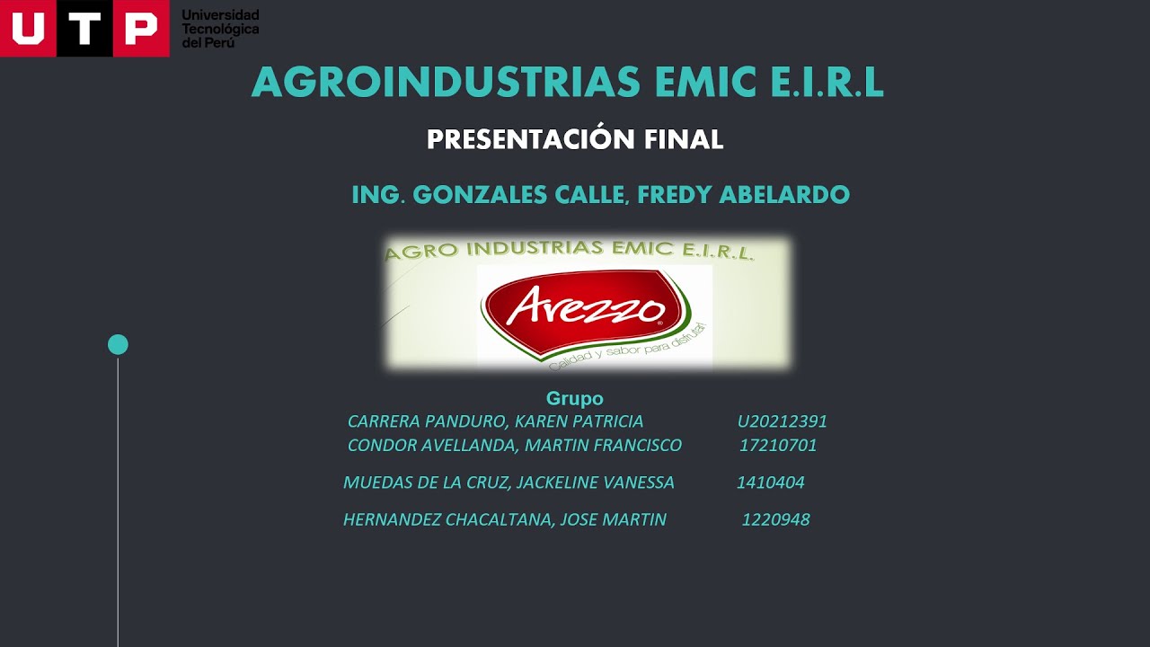 AGROINDUSTRIAS EMIC EIRL - YouTube