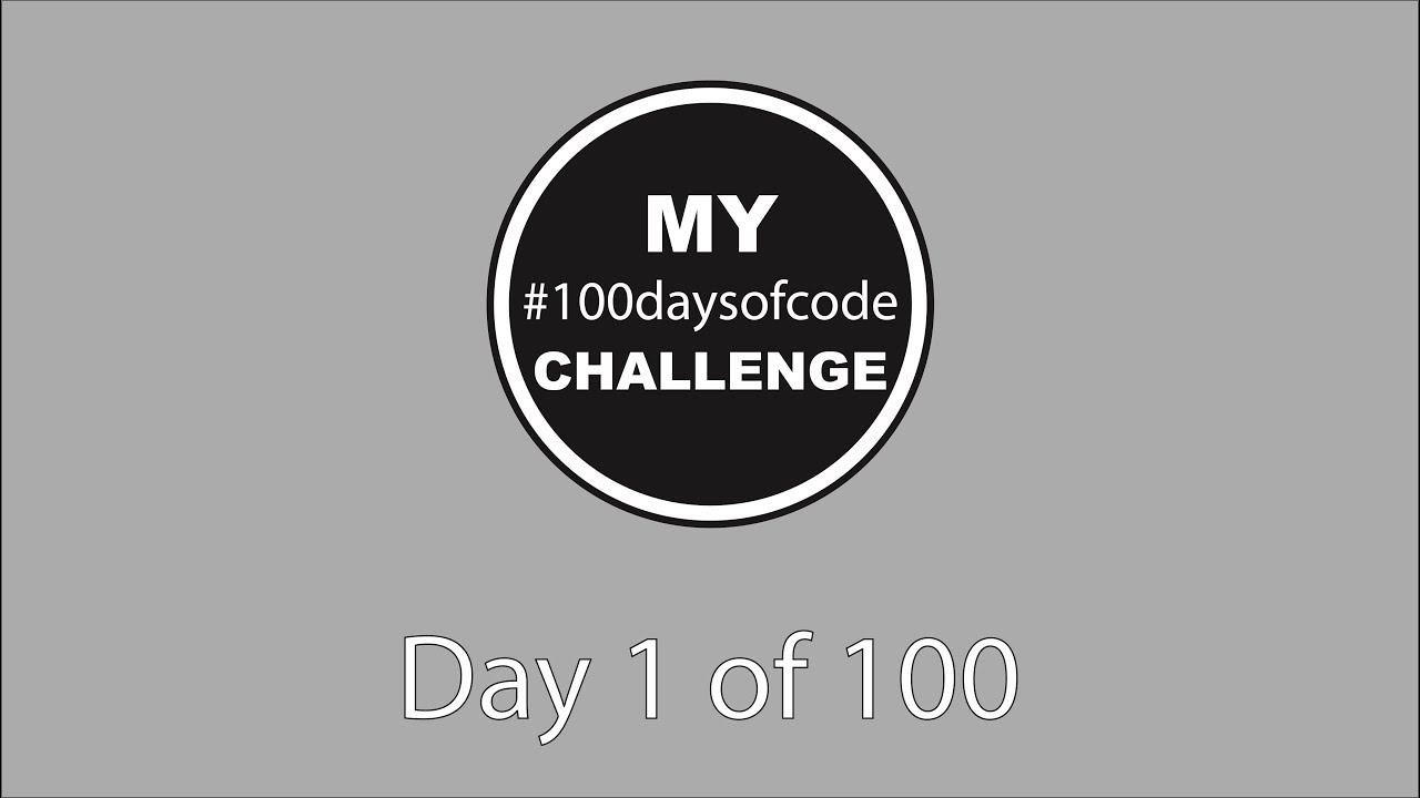 #100DaysOfCode - Day 1/100 - Learning Python with Udemy - YouTube