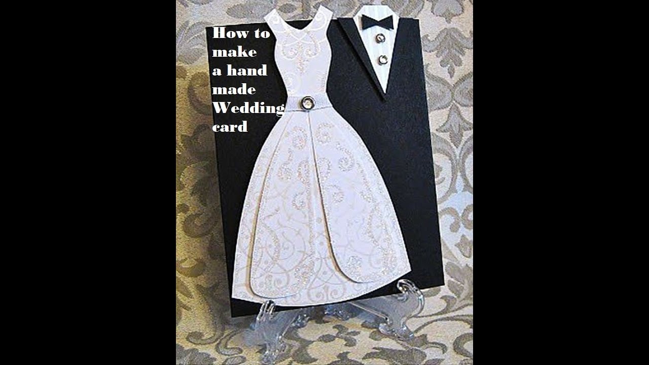 How to make a handmade Wedding Card |Easy Step by Step Tutorial ...