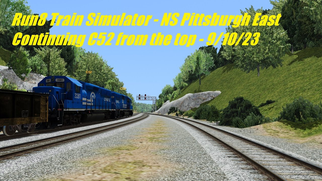 Run8 PA East Pittsburgh - Continuing C52 from the top - 9/10/23 - YouTube