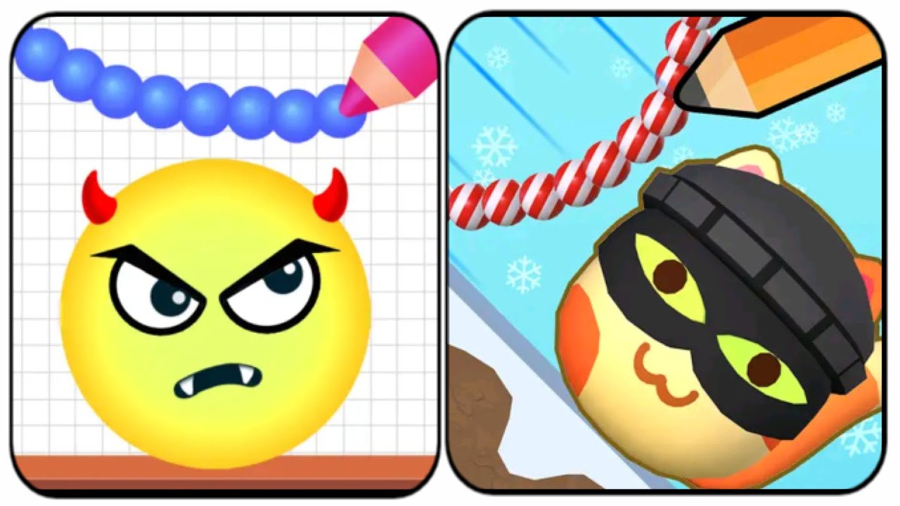 😆📱🕹️/ Draw to smash (save the doge and bee) Gameplay Mobile Android ...