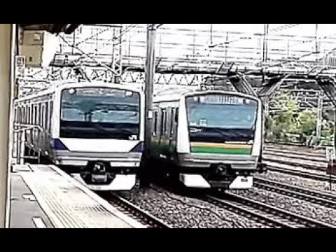 JR常磐線/日暮里駅3･4番線 E531系回送 警笛鳴らし通過 品川行き発車 E231系取手行き到着 Nippori Station Platforms 3 and 4 - YouTube