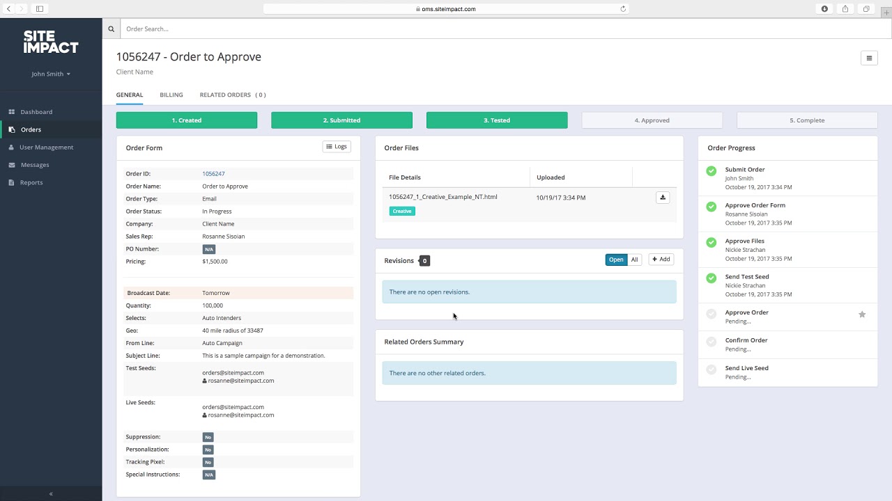 OMS – How to Approve an Order - YouTube