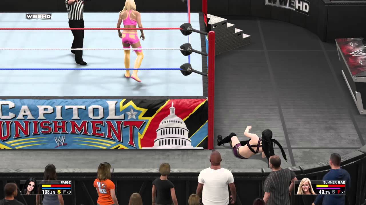 WWE 2K15 Summer Rae Vs Paige Divas Championship - YouTube