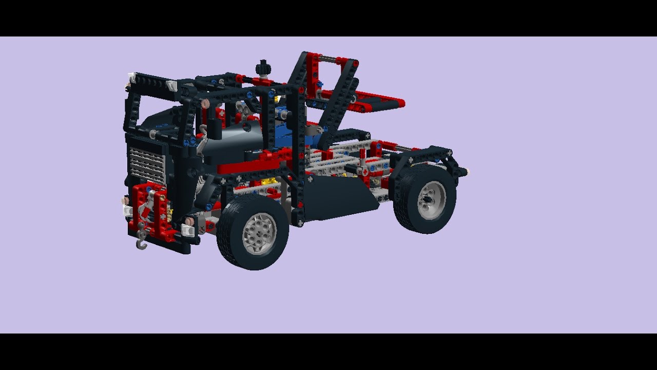Lego Technic 9395 - Pick up Tow Truck B model - LDD speed build - YouTube
