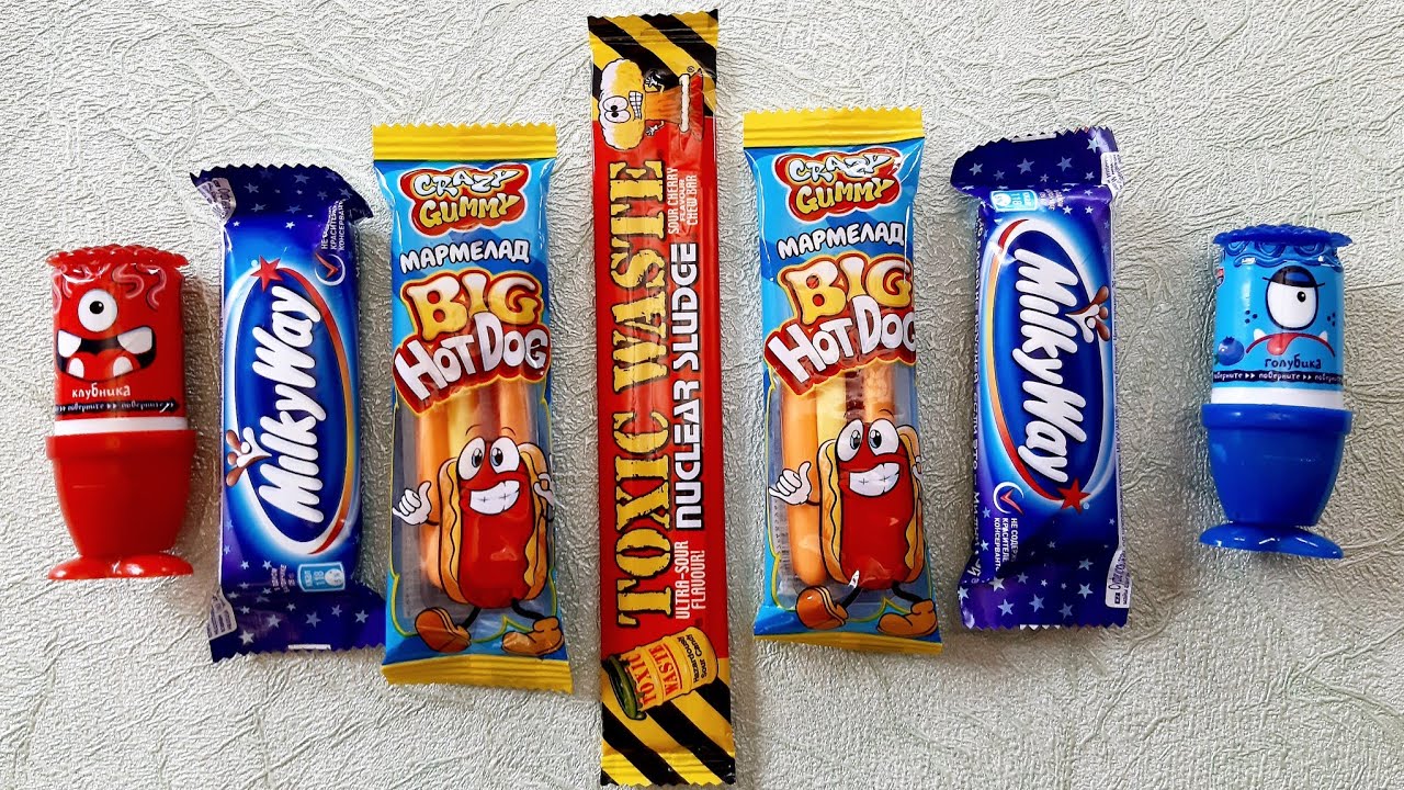 MilkyWay/ Crazy Gummy / Sweet Head / Open them 🍫 - YouTube