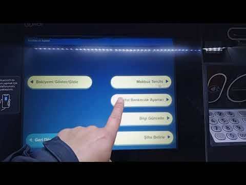 iş Bankası ATM'den kullanım tercihinizi seçiniz
