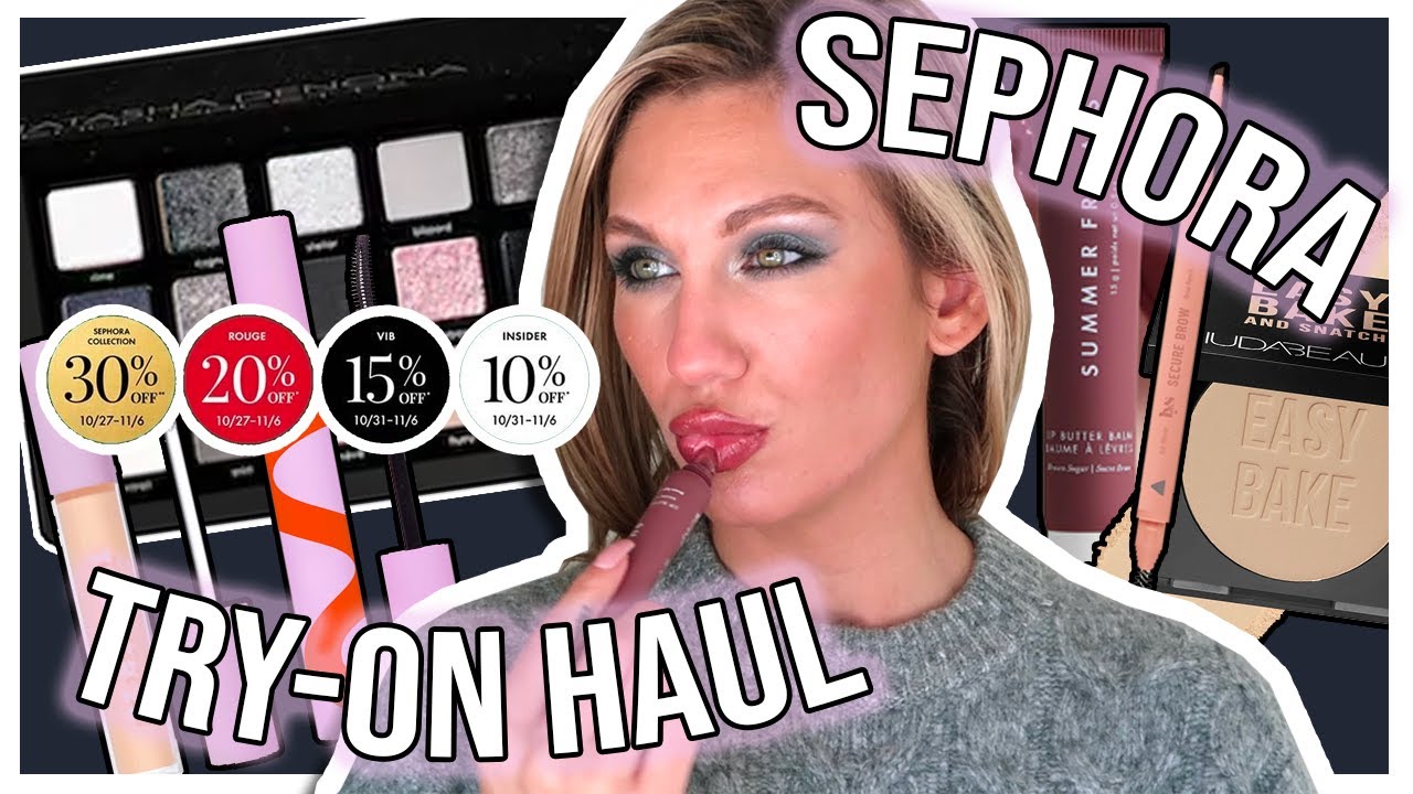 TESTING HOT NEW MAKEUP AT SEPHORA // SEPHORA SALE TRY ON HAUL - YouTube