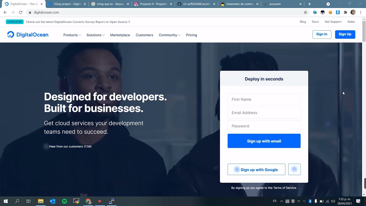 INSTALACIÓN DE V2RAY (v2-ui) EN VPS DIGITAL OCEAN UBUNTU - YouTube