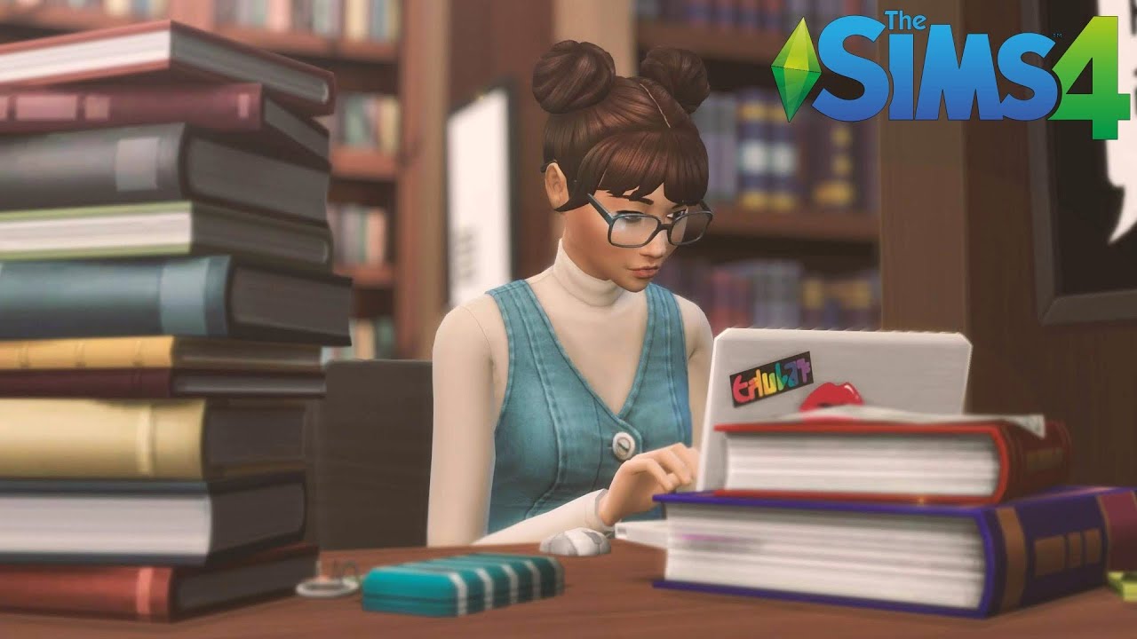 Willow Creek Library 📚 #4 | the Sims 4 | Stop Motion - YouTube