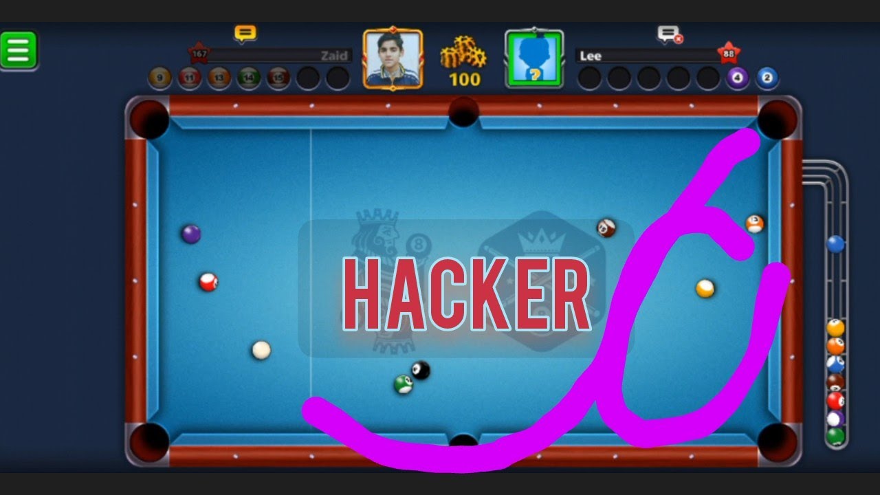 Hacker hacker in 8 ball pool London #hacker - YouTube