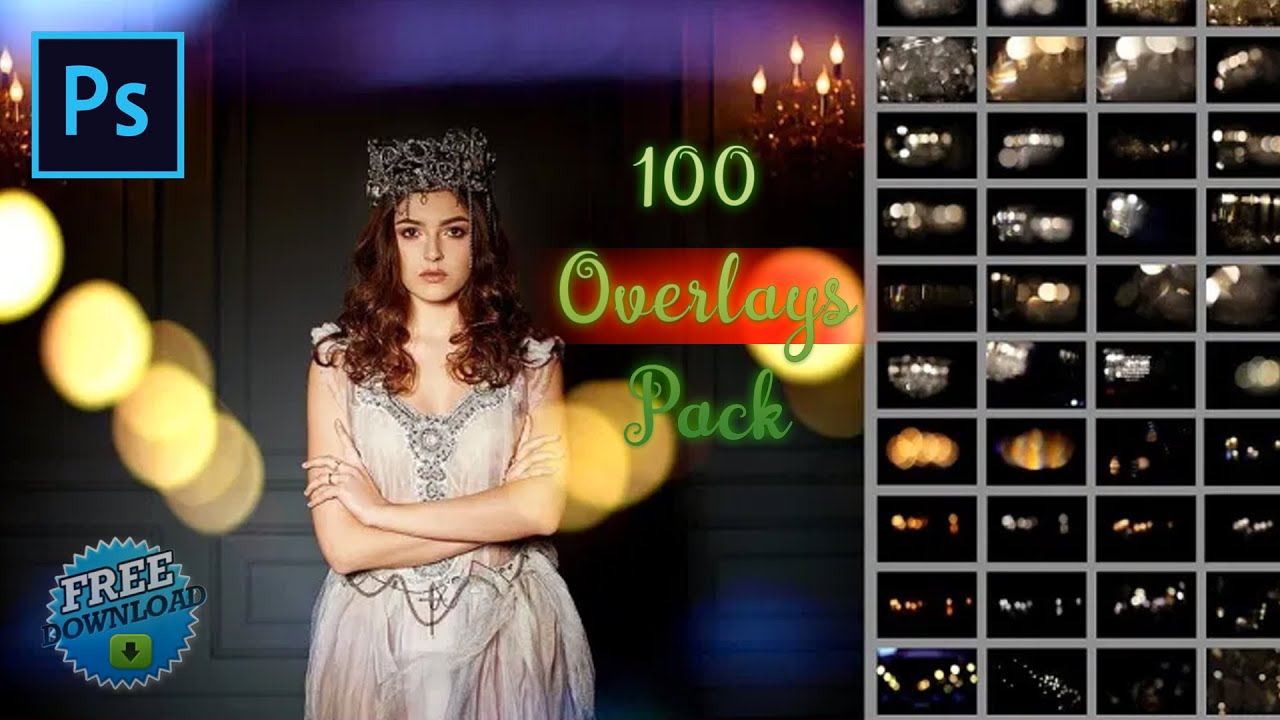 90+ Photoshop Overlays Pack Free Download - YouTube