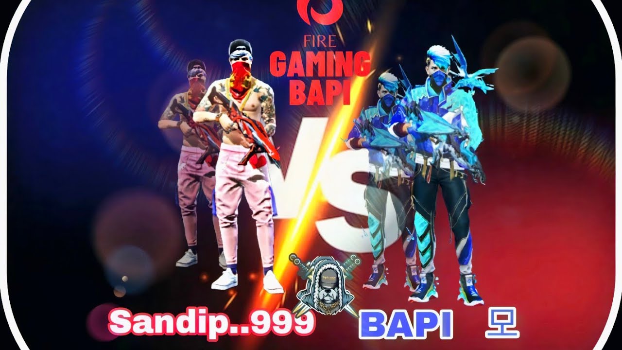1vs1 custom match Pro player ka sath(chalenge)🙋🔥 gaming bapi VS sandip...999!! free fire.. - YouTube