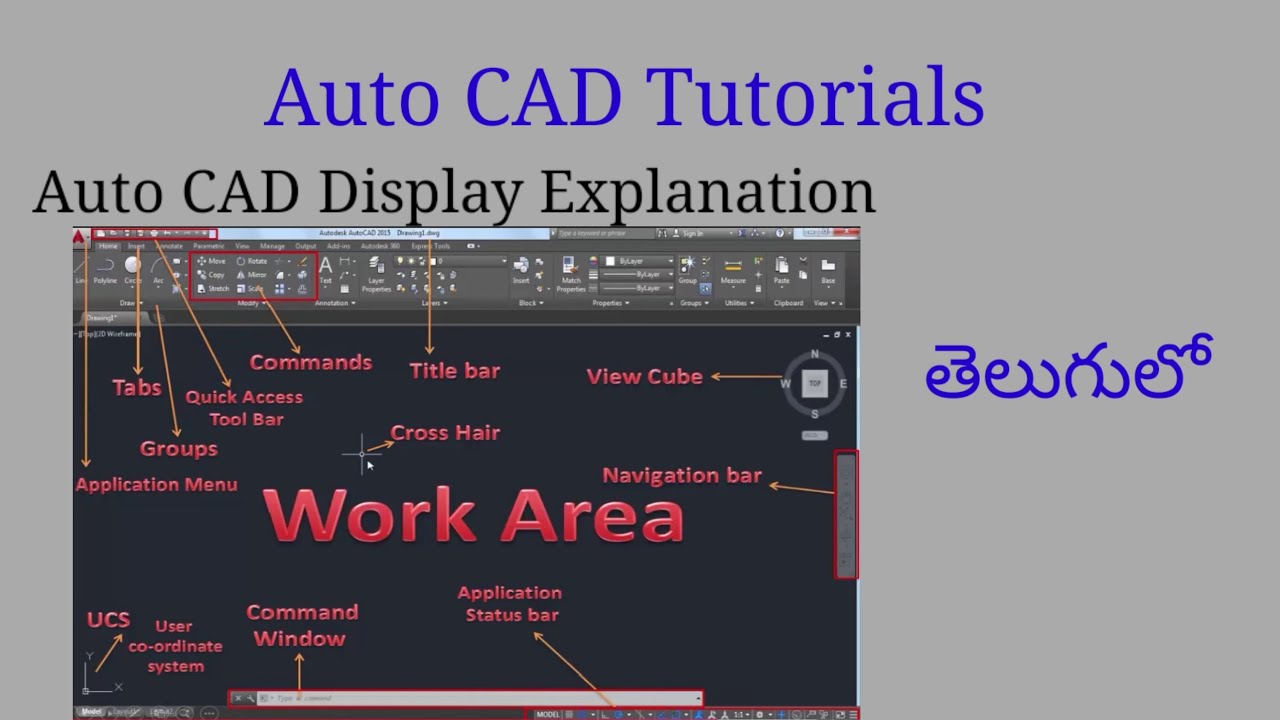 Auto CAD Display Explanation - YouTube