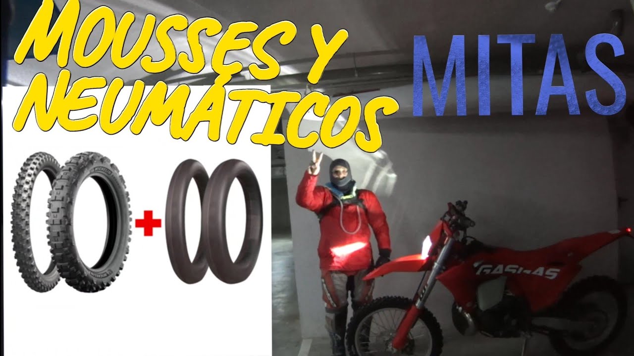 MOUSSE Y NEUMÁTICOS MITAS , y consejos sobre la moto de campo - YouTube