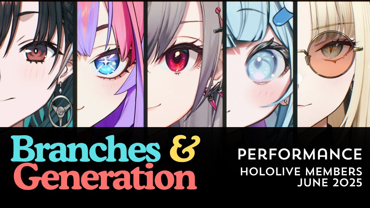 Performance by Hololive Generations & Branchs in June 2025 - YouTube