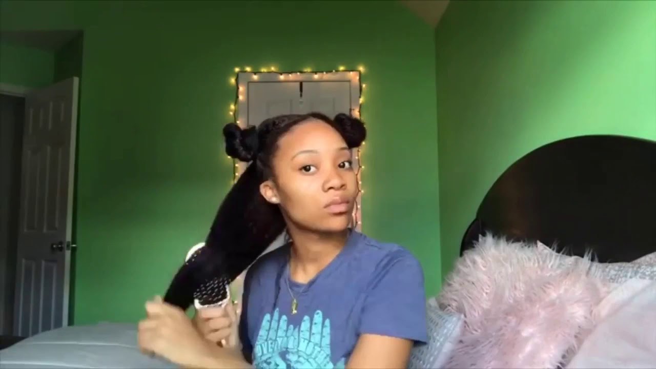 Straightening My Hair | vadah zaniel. 💕 - YouTube