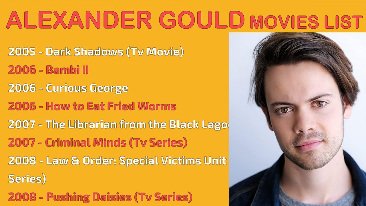 ALEXANDER GOULD MOVIES LIST - YouTube