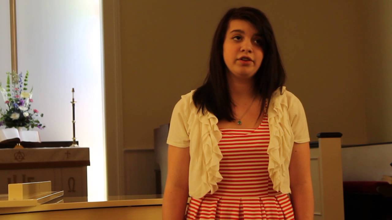 Katherine at her Spring Voice Recital~ singing The Winter It Is Past ...